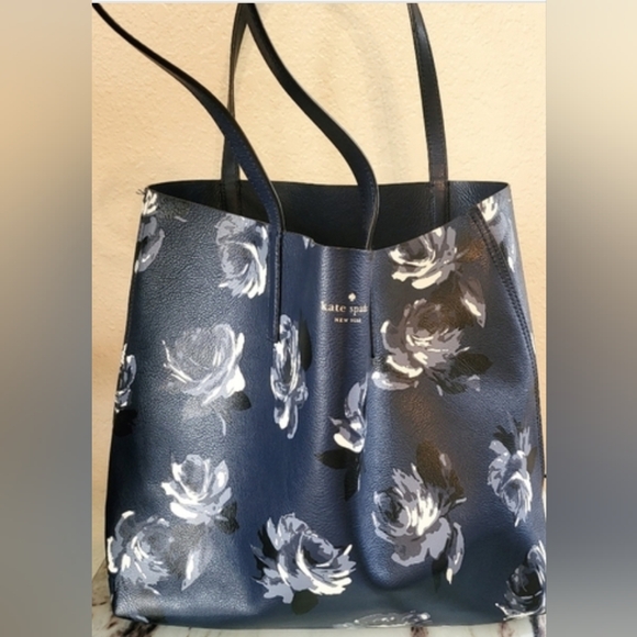 kate spade | Bags | Kate Spade Arch Place Mya Reversible Tote Bag Navy ...